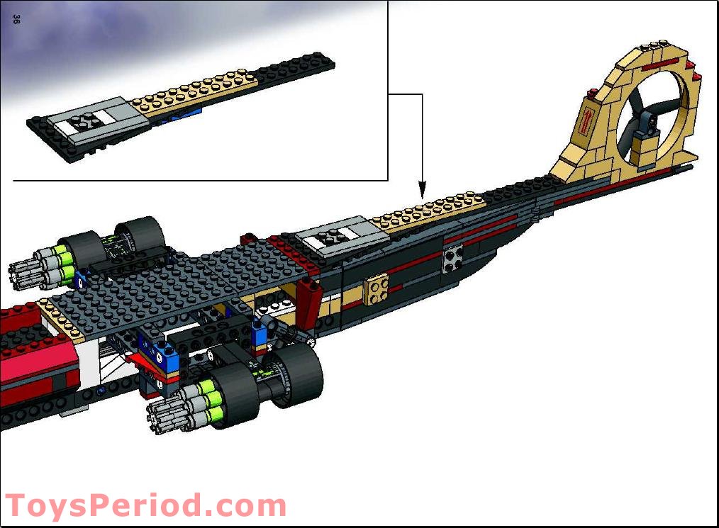 LEGO 7477 T1 Typhoon vs. T-Rex Set Parts Inventory and Instructions ...