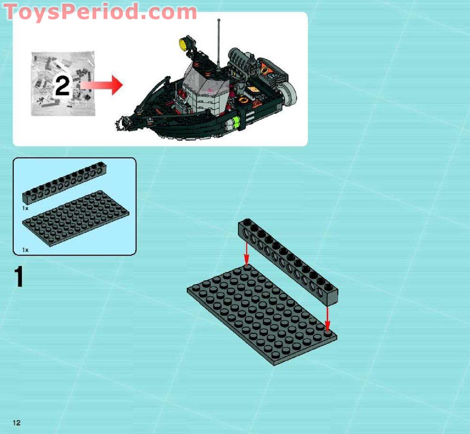 LEGO 8636 Mission 7: Deep Sea Quest Instructions and Parts List