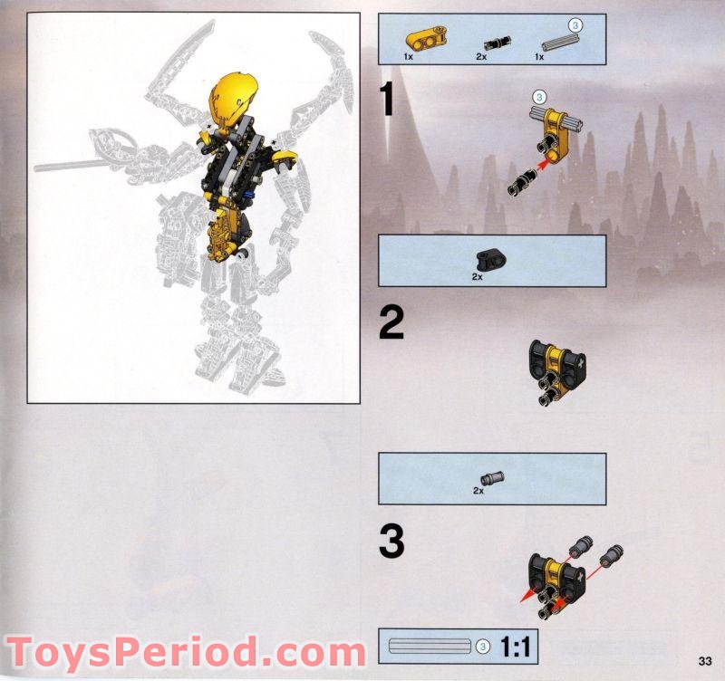 LEGO 8755 Keetongu Instructions and Parts List