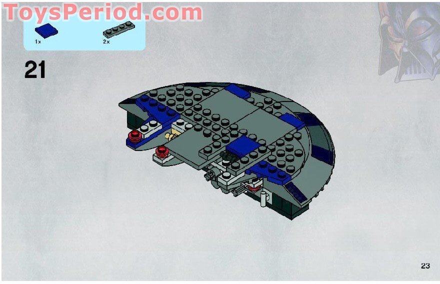 LEGO 8016 Hyena Droid Bomber Instructions and Parts List