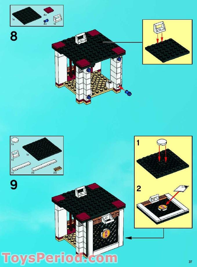 LEGO 8107 Fight for the Golden Tower Instructions and Parts List