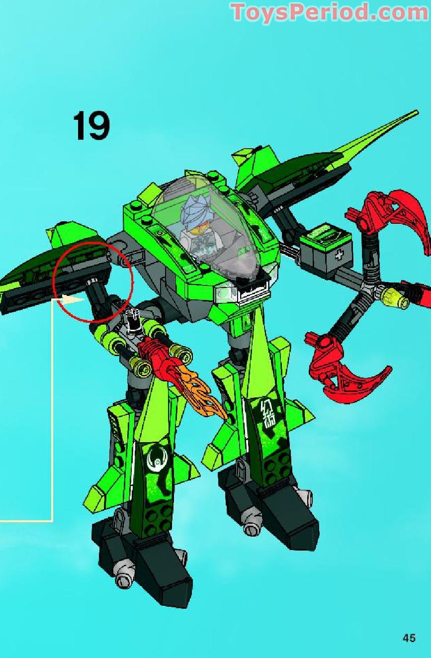 LEGO 8114 Chameleon Hunter Instructions and Parts List