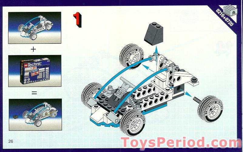 LEGO 8216 Turbo I Instructions and Parts List