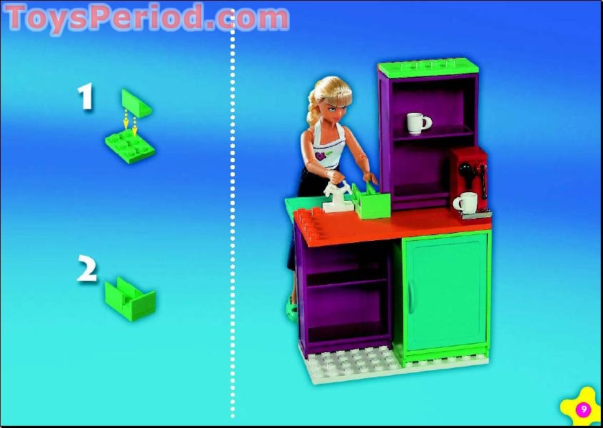 LEGO 3123 Emma's Chill-Out Kitchen Instructions and Parts List