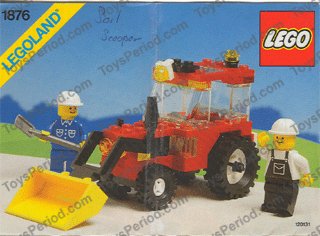 LEGO 1876 Soil Scooper Instructions and Parts List