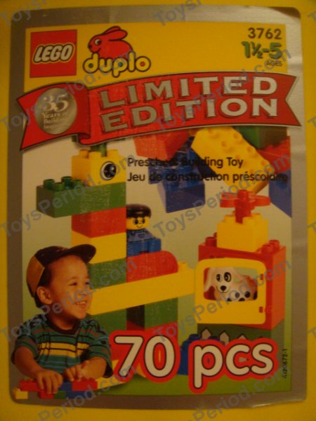 LEGO 3762 Limited Edition 35 Years Bucket Set Parts List