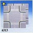 LEGO 6313 Two Cross-Road Plates Instructions and Parts List