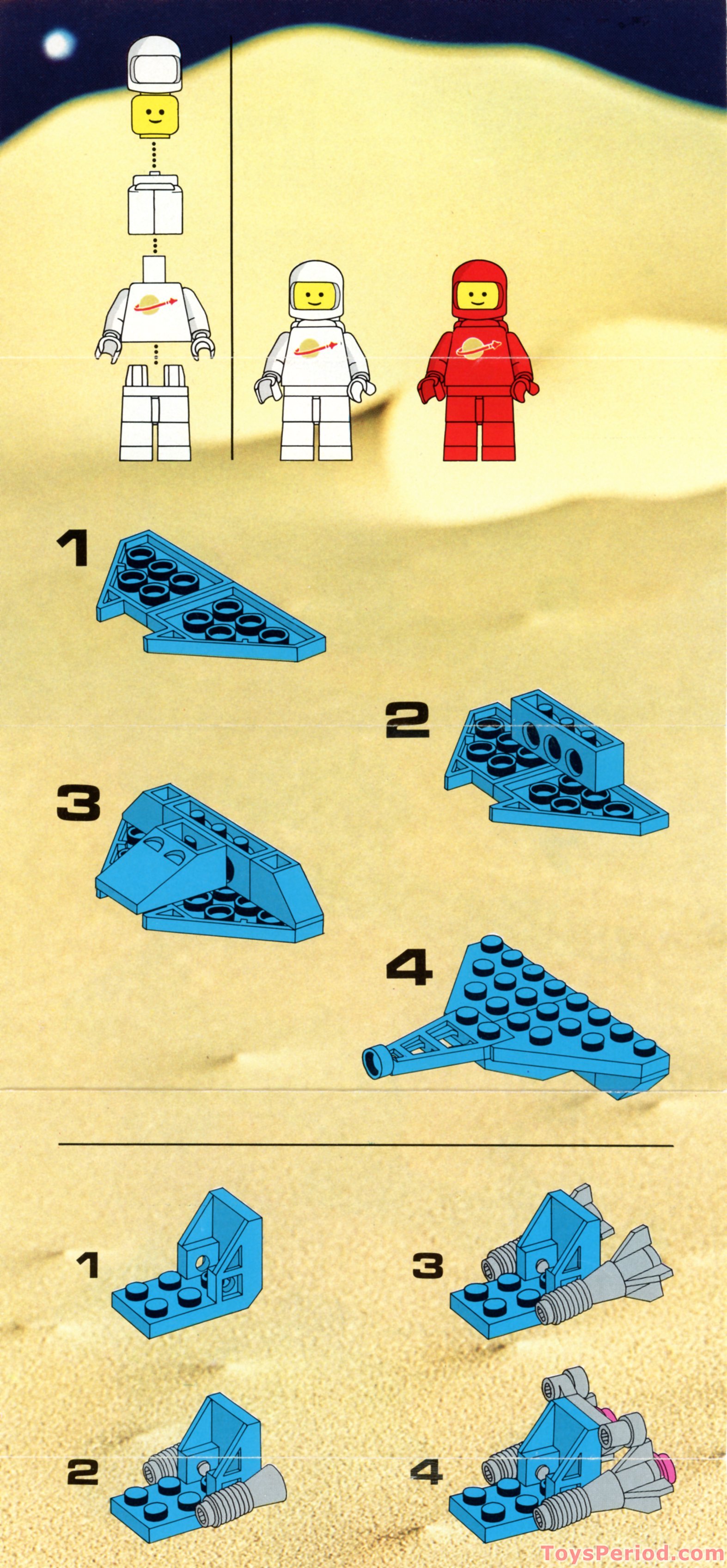 LEGO 6871 Star-Patrol Launcher Instructions and Parts List
