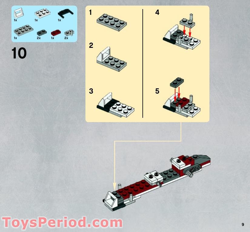 LEGO 7869 Battle for Geonosis Instructions and Parts List