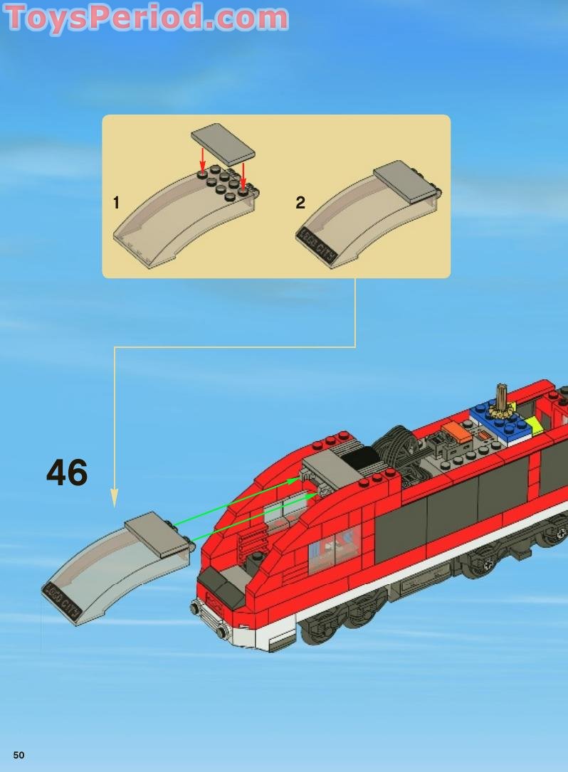 LEGO 7938 Passenger Train Instructions and Parts List
