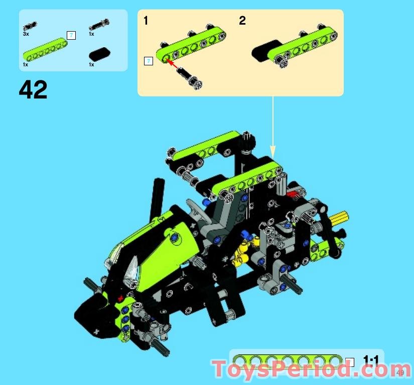 LEGO 9393 Tractor Instructions and Parts List