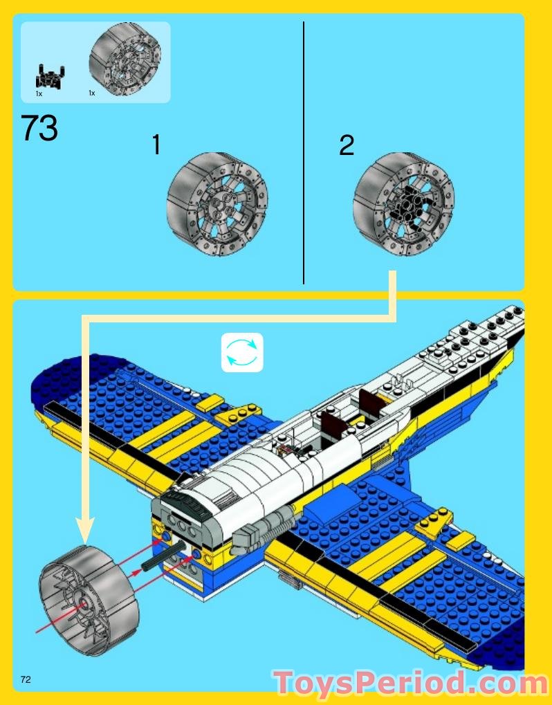 LEGO 31011 Aviation Adventures Instructions and Parts List