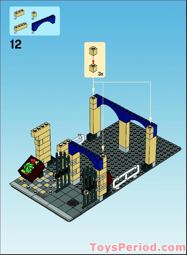 LEGO 10190 Market Street Instructions and Parts List
