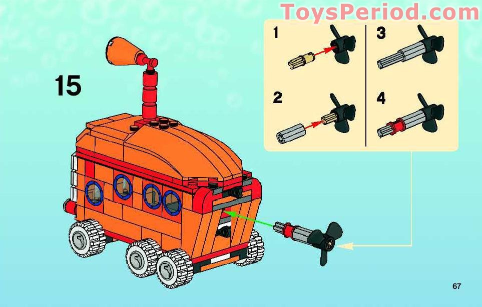 LEGO 3830 Bikini Bottom Express Instructions and Parts List