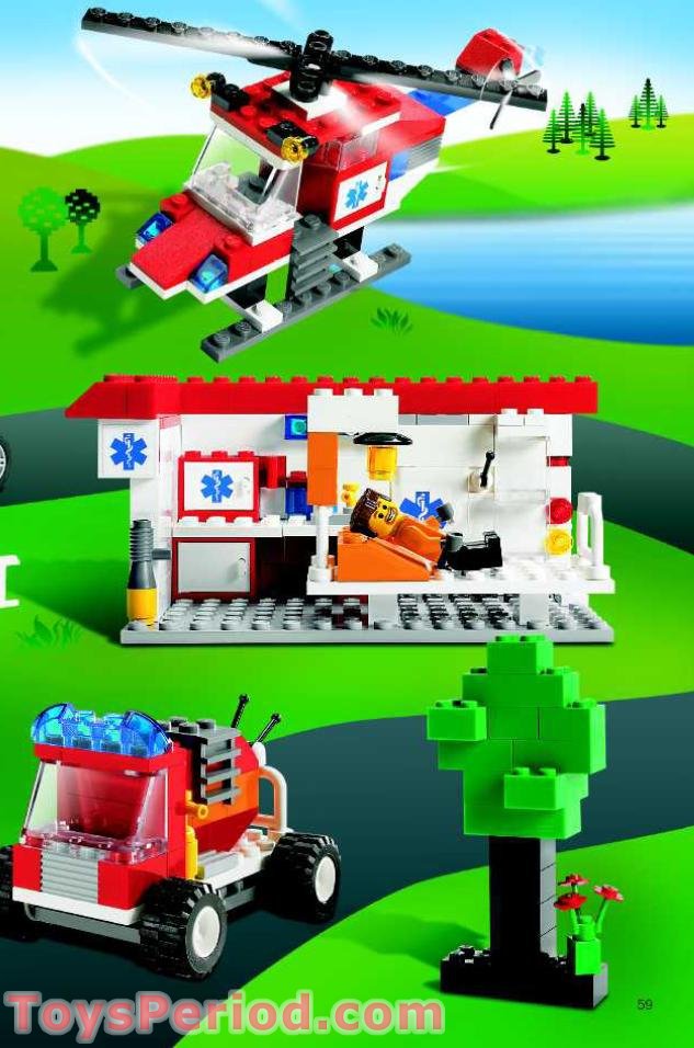 LEGO 6164 LEGO Rescue Building Set Instructions and Parts List
