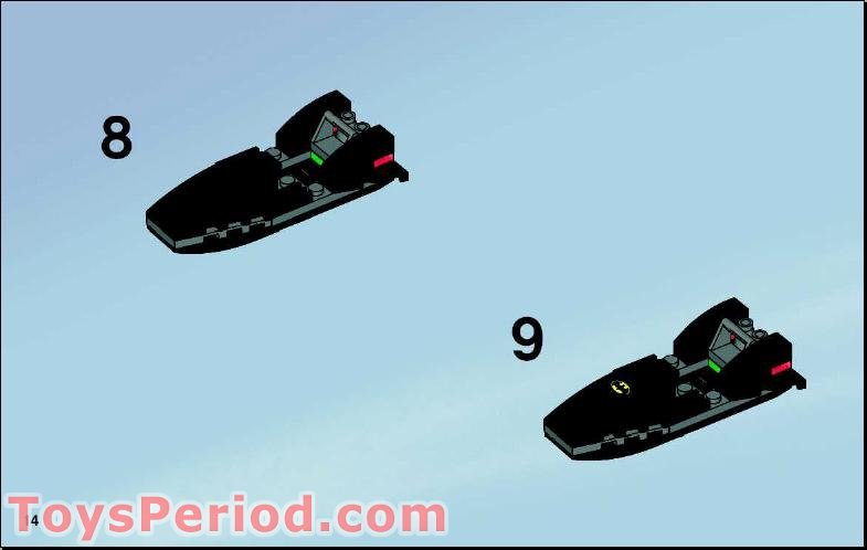 LEGO 7780 The Batboat: Hunt for Killer Croc Instructions and Parts List