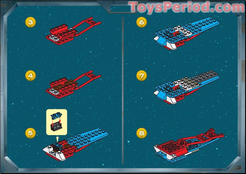 LEGO 7186 Watto's Junkyard Instructions and Parts List