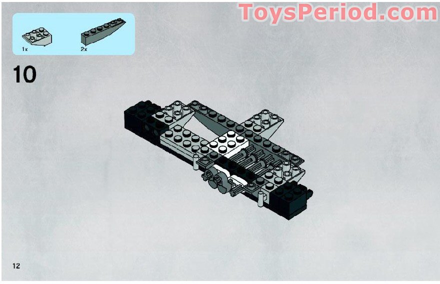 LEGO 8016 Hyena Droid Bomber Instructions and Parts List