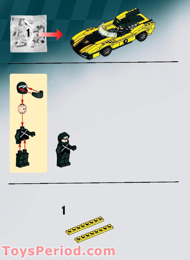 LEGO 8160 Cruncher Block and Racer X Instructions and Parts List