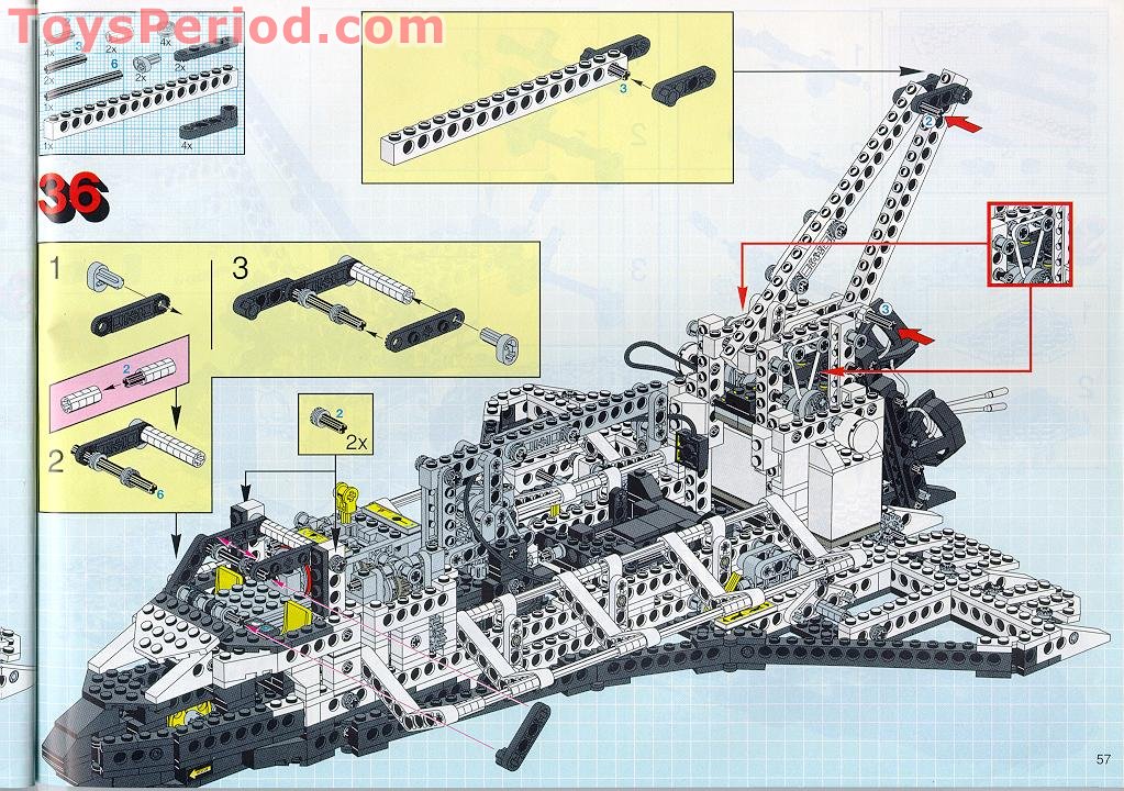 LEGO 8480 Space Shuttle Instructions and Parts List