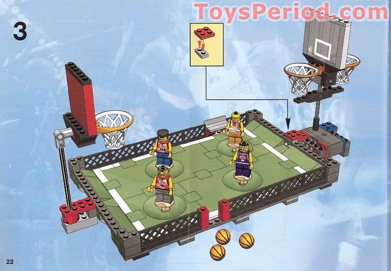 LEGO 3430 NBA Spin and Shoot Instructions and Parts List