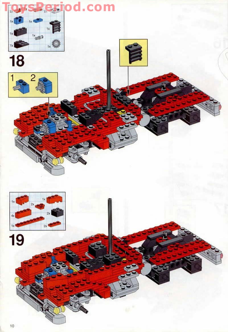 LEGO 5591 Mach II Red Bird Rig Instructions and Parts List