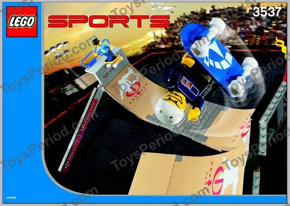 LEGO 3537 Skateboard Vert Park Challenge Instructions and Parts List