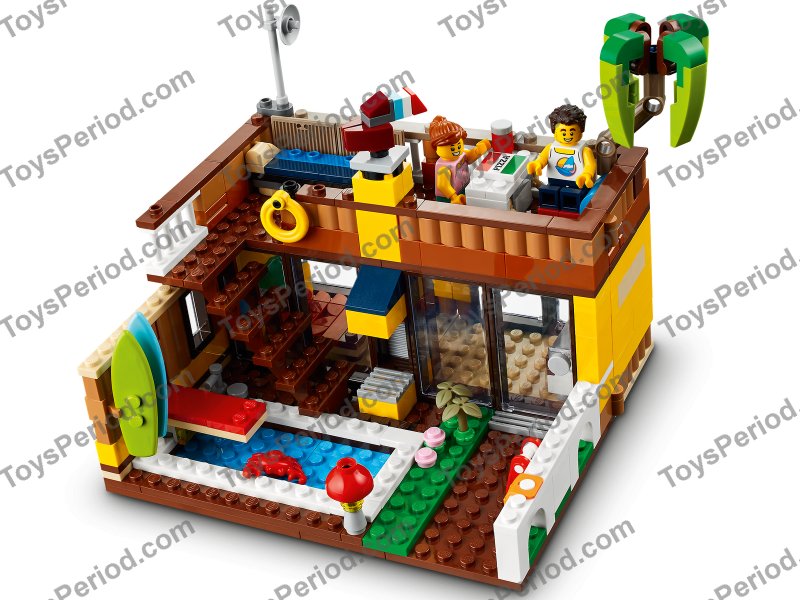 LEGO 31118 Surfer Beach House Set Parts List