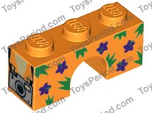 LEGO Sets with Part 4490pb12 Arch 1 x 3 with Dark Purple Flowers, Green ...