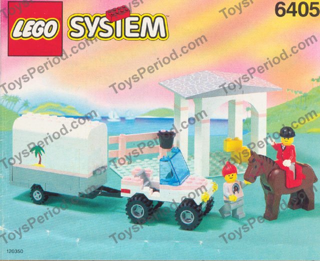 Town Theme Sets - LEGO 6405 Sunset Stables Paradisa Horse Trailer and ...