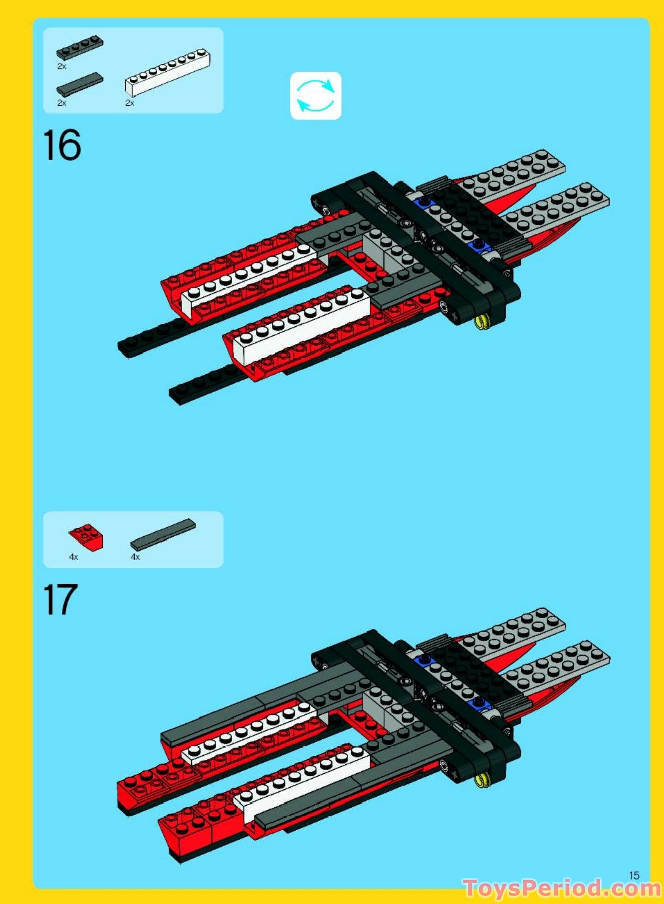 LEGO 5892 Sonic Boom Instructions and Parts List