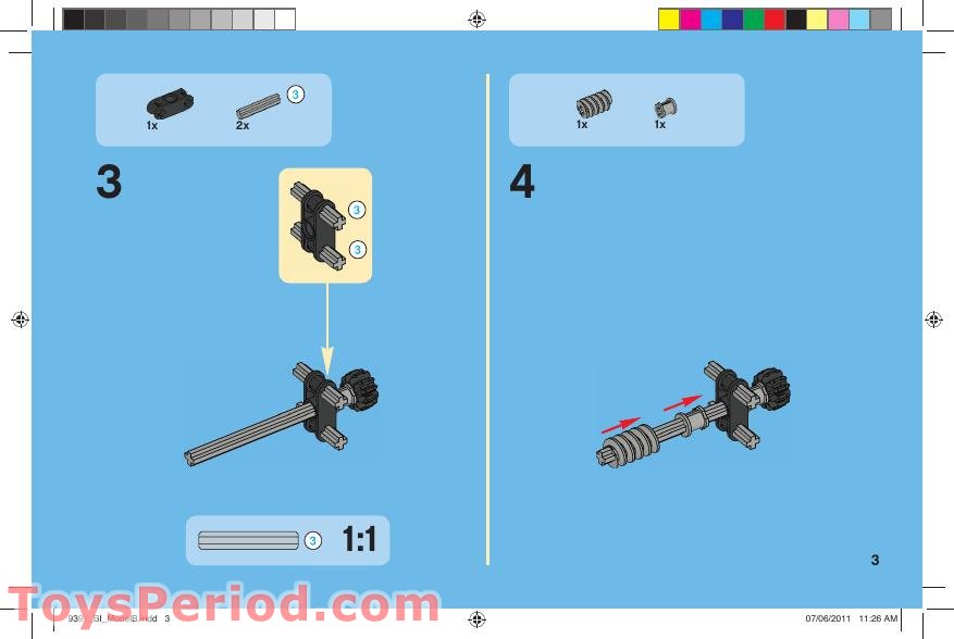 LEGO 9391 Crawler Crane Instructions and Parts List