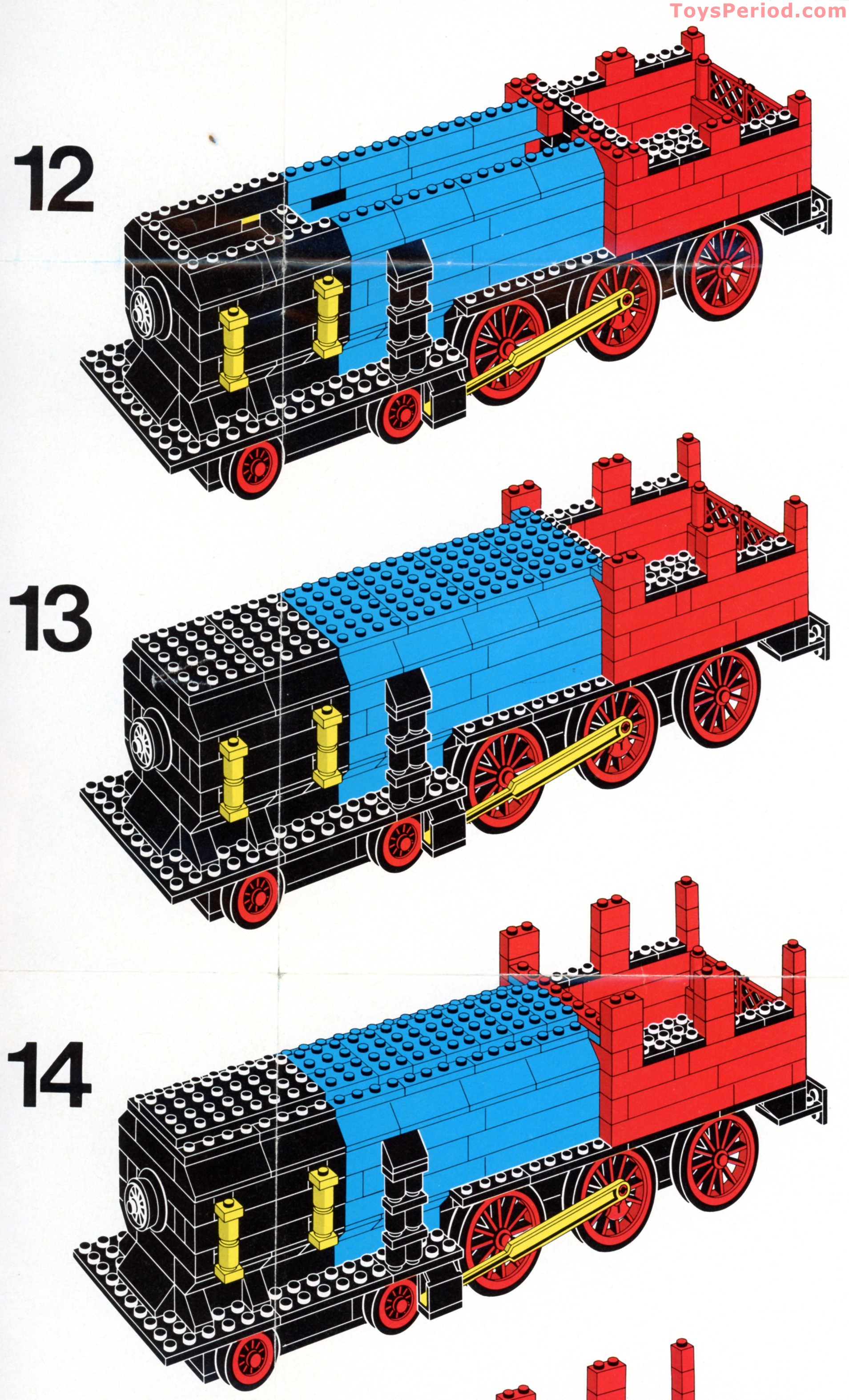LEGO 396-1 Thatcher Perkins Locomotive Instructions and Parts List