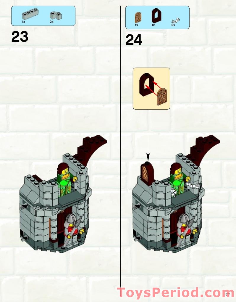 LEGO 10223 Kingdoms Joust Instructions and Parts List