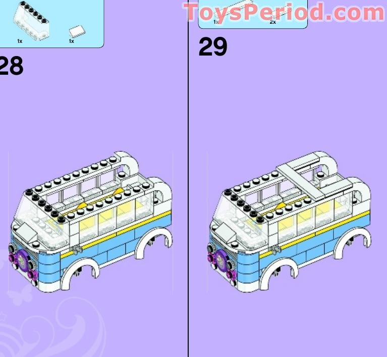 LEGO 3185 Summer Riding Camp Instructions and Parts List