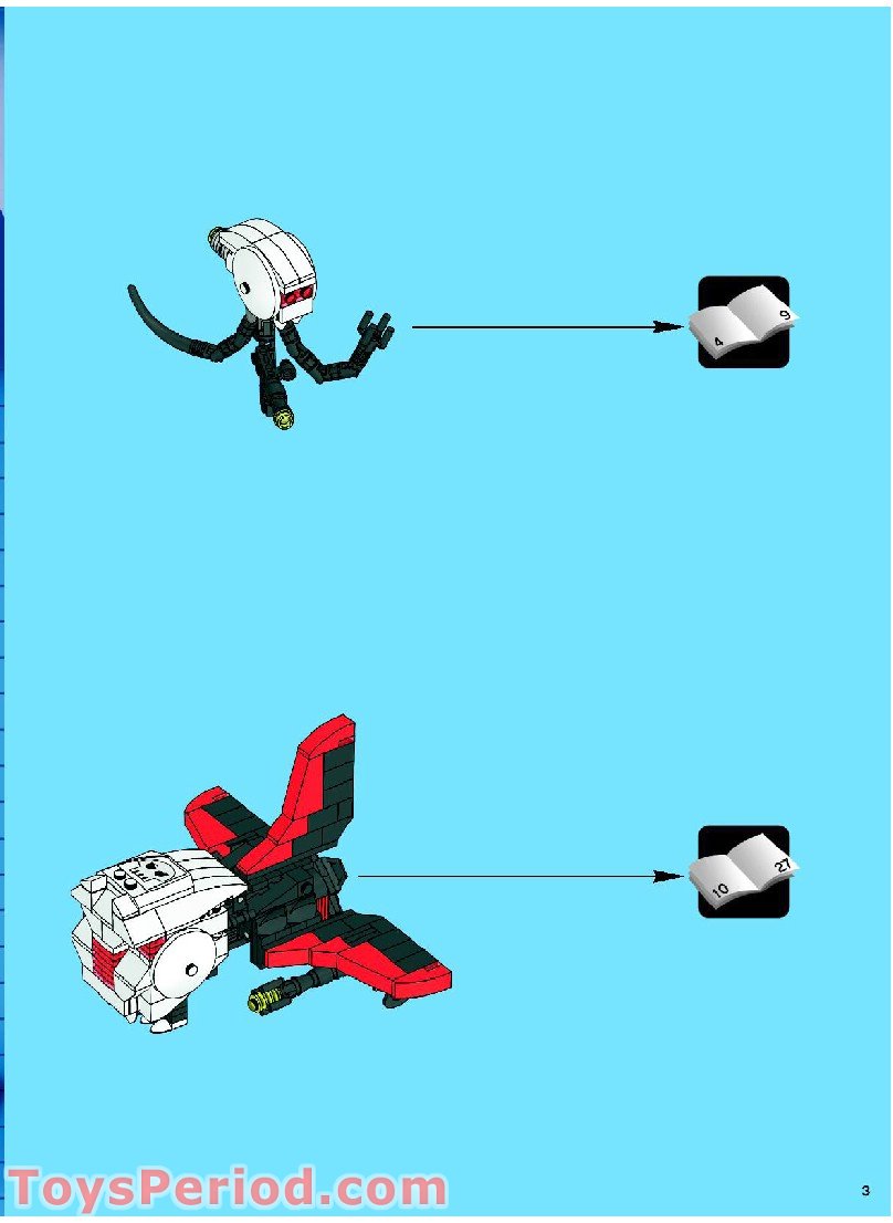 LEGO 10192 Space Skulls Instructions and Parts List
