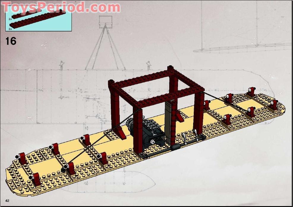 LEGO 10124 Wright Flyer Instructions and Parts List