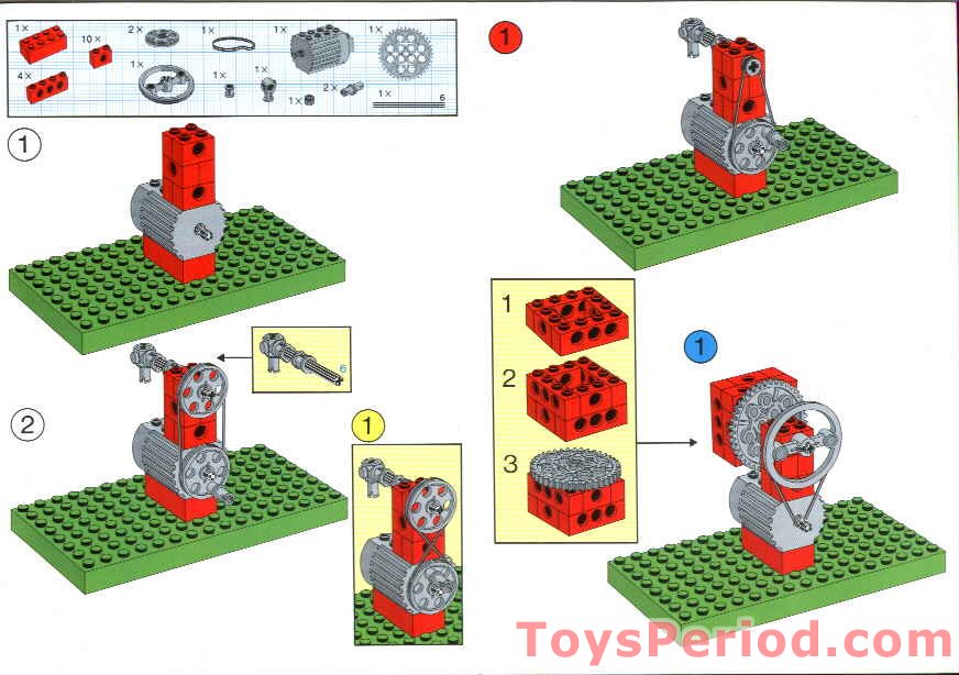 LEGO 1033 Building Instructions for Set 1032 Instructions and Parts List