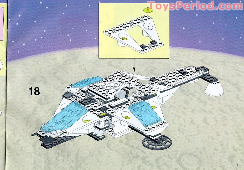LEGO 6982 Explorien Starship Instructions and Parts List