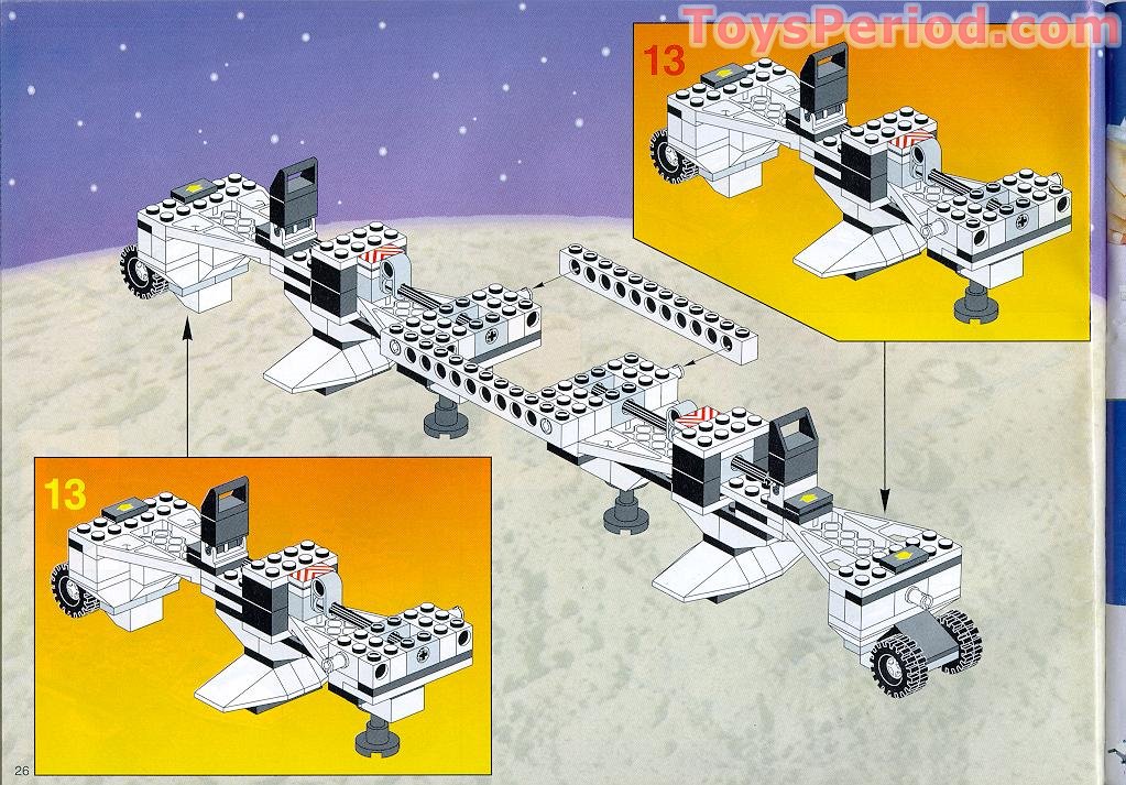 LEGO 6982 Explorien Starship Instructions and Parts List