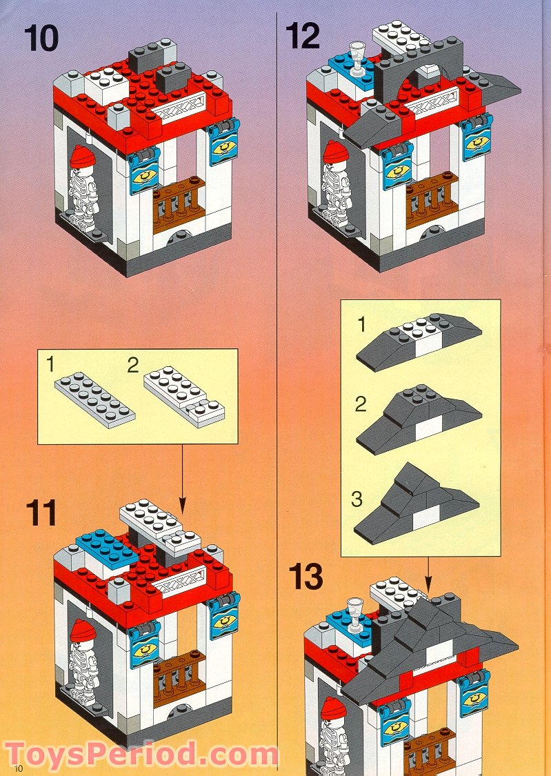 LEGO 6093 Flying Ninja Fortress Instructions and Parts List