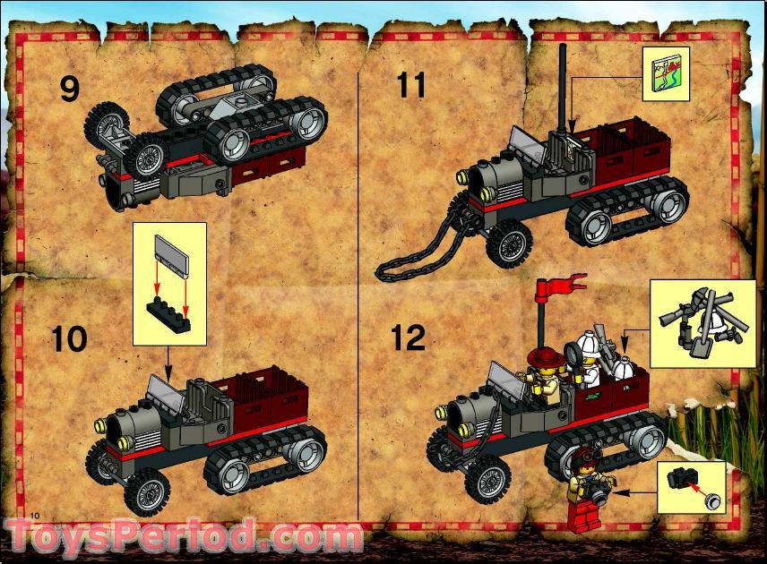 LEGO 7419 Dragon Fortress Instructions and Parts List