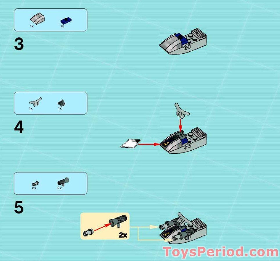 LEGO 8635 Mission 6: Mobile Command Center Instructions and Parts List