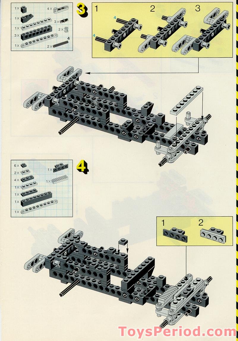 LEGO 8854 Power Crane Instructions and Parts List