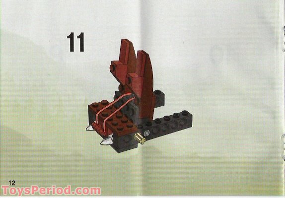 LEGO 8873 Fireball Catapult Instructions and Parts List