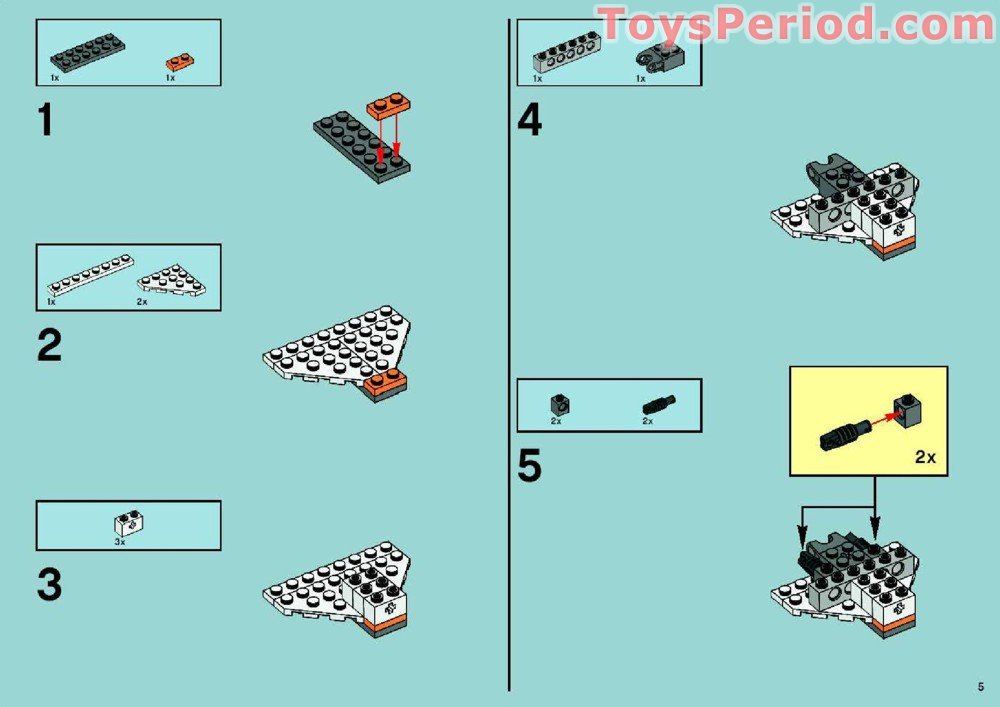 LEGO 8108 Mobile Devastator Instructions and Parts List
