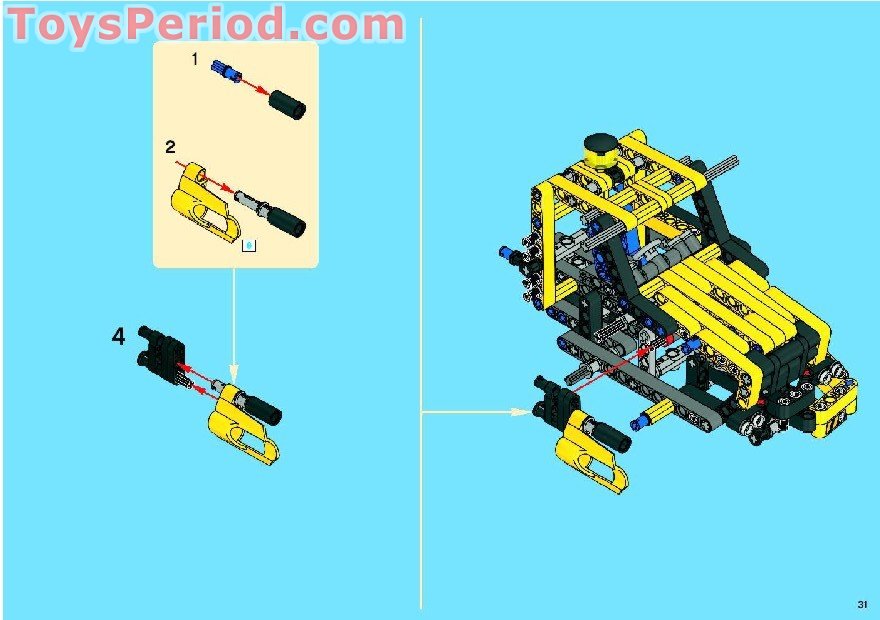 LEGO 8264 Hauler Instructions and Parts List
