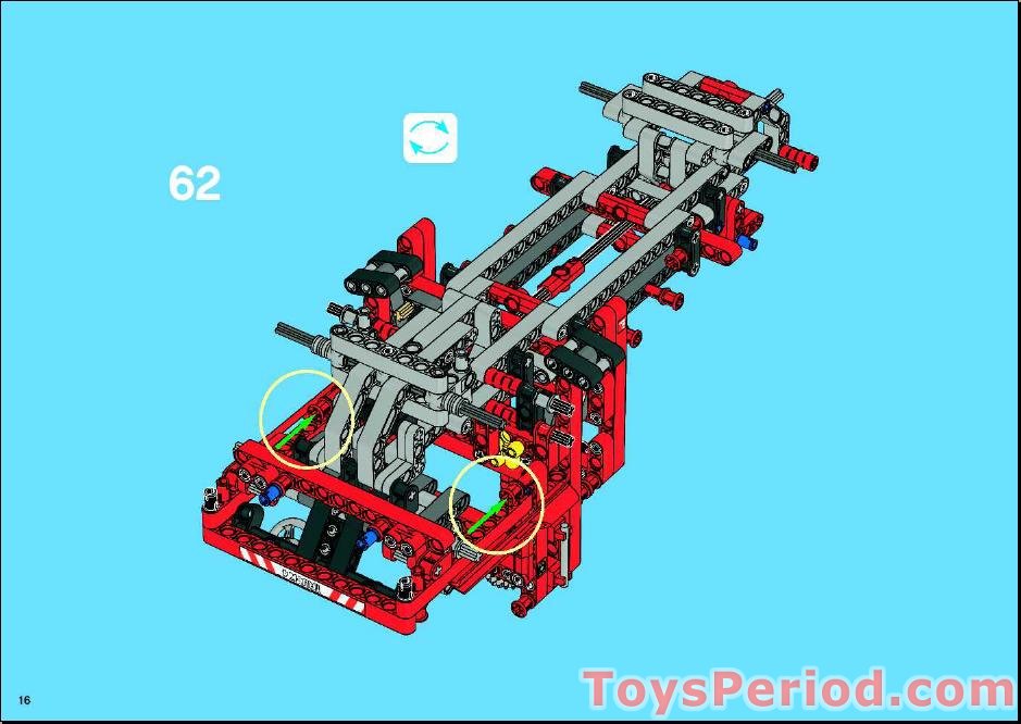 LEGO 8289 Fire Truck Instructions and Parts List
