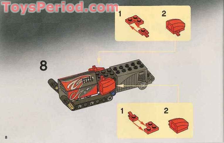 LEGO 8493 Red Ace Instructions and Parts List