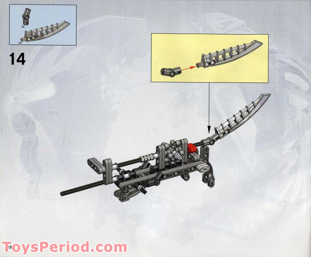 LEGO 8596 Takanuva Instructions and Parts List